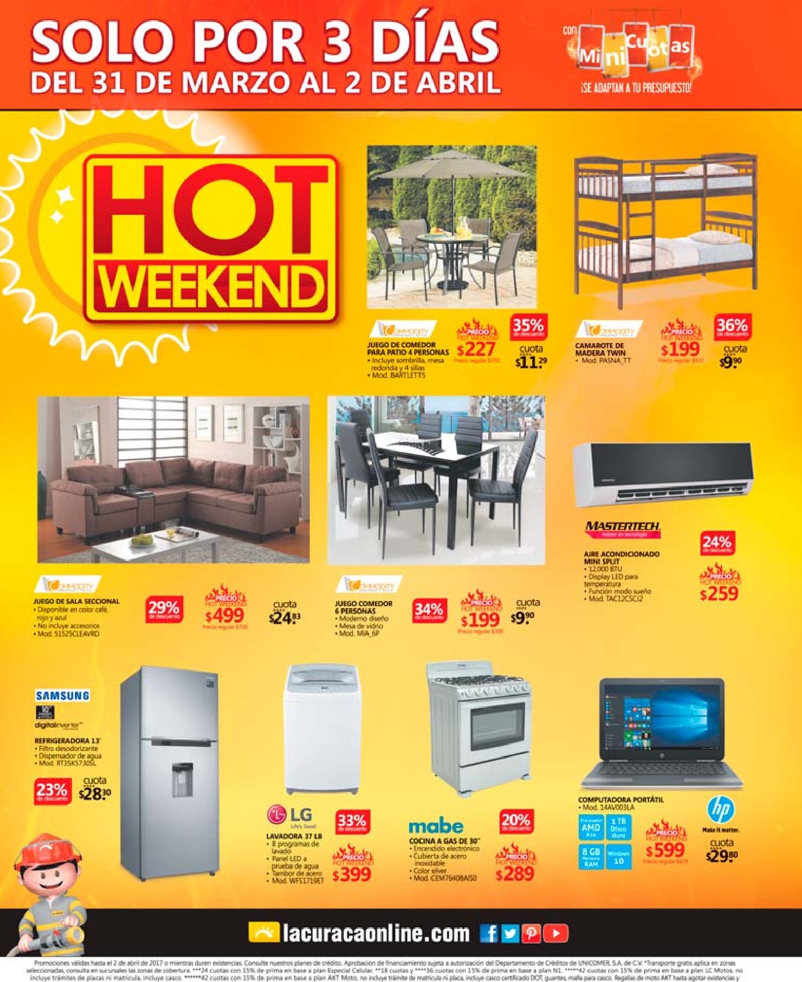 Ahora inicia el HOT WEEKEND 2017 de La Curacao - Ofertas Ahora
