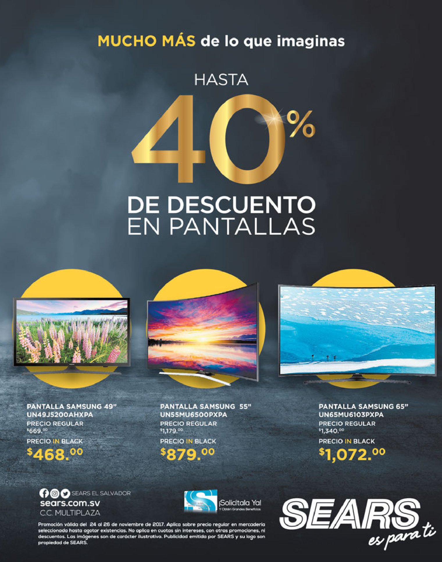 Catalogo de Ofertas SEARS in BLACK 2017 - Ofertas Ahora