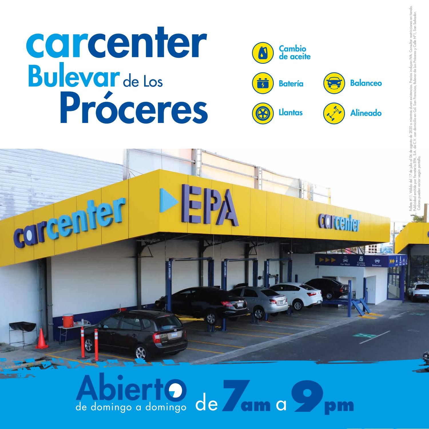 EPA catalogo Especial para tu carro (Agosto 2020) - Ofertas Ahora
